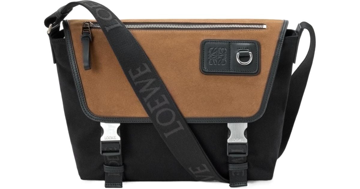 Loewe Medium Flex Messenger in Black for Men | Lyst