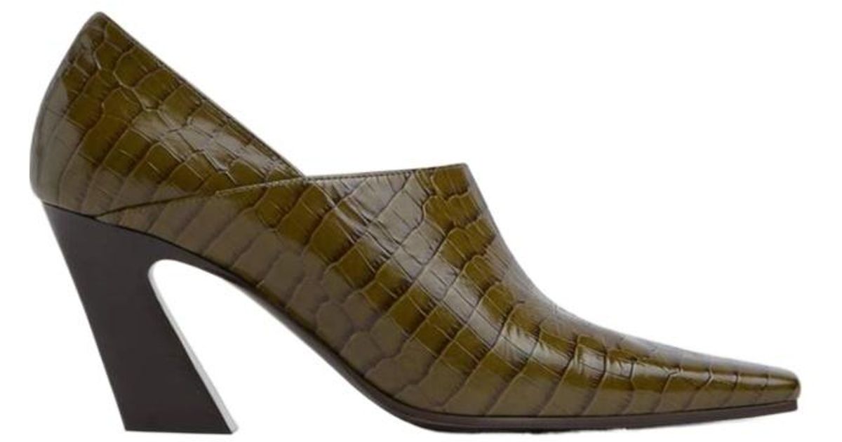 Bottega Veneta Lewis High Heels in Green | Lyst