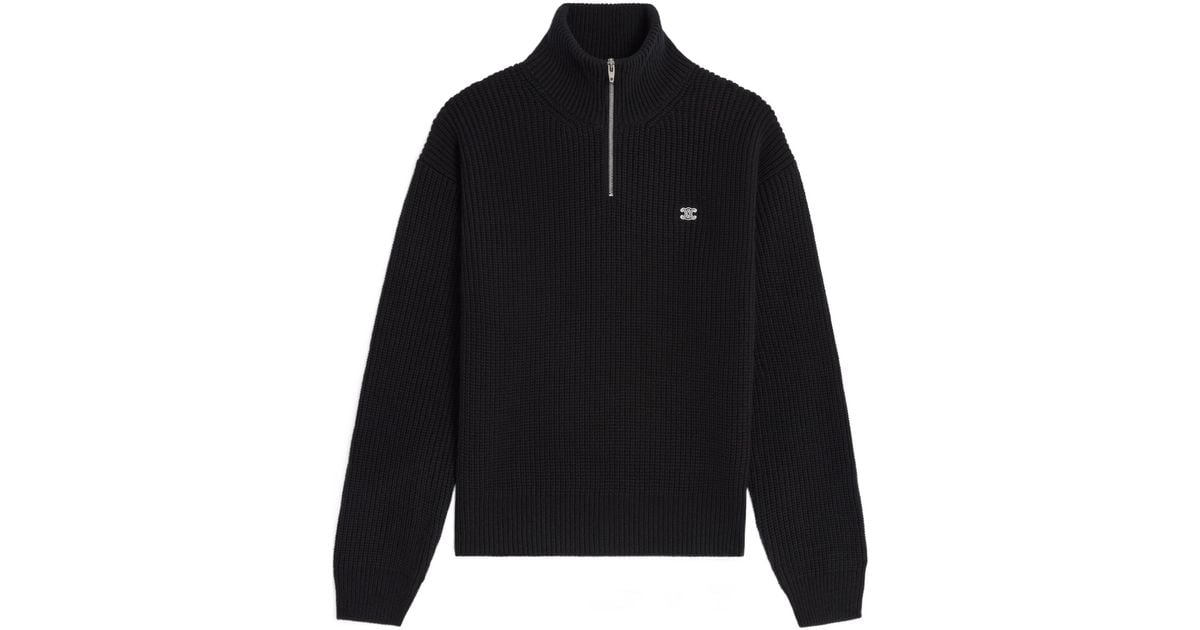 Celine Trucker Sweater in Black for Men | Lyst