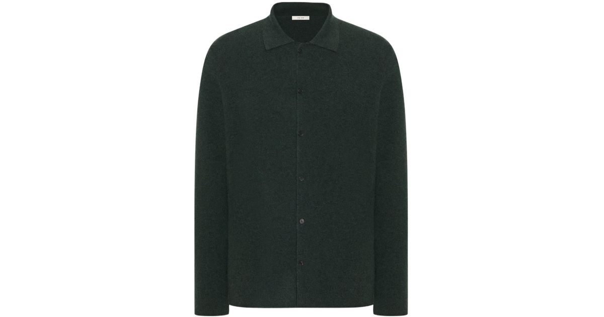 The Row Iverson Silk, Cashmere And Cotton-Blend Jacket in Green for Men ...
