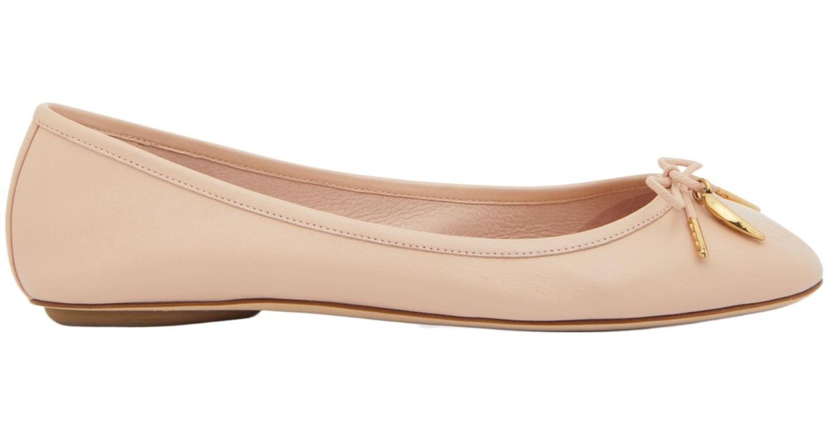 Chloé Step On Ballet Shoes in Natural | Lyst