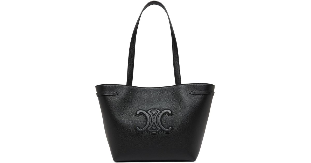 Celine Small Cabas Anaïs Cuir Triomphe in Black | Lyst