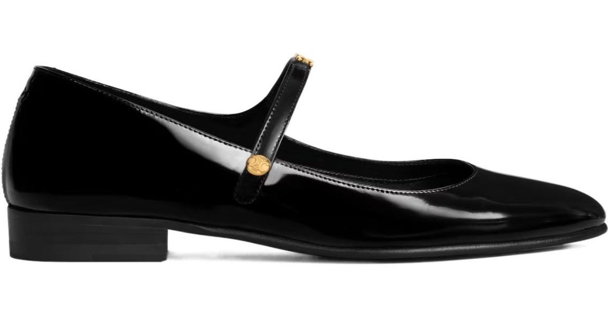 Celine City Ballerina in Black | Lyst