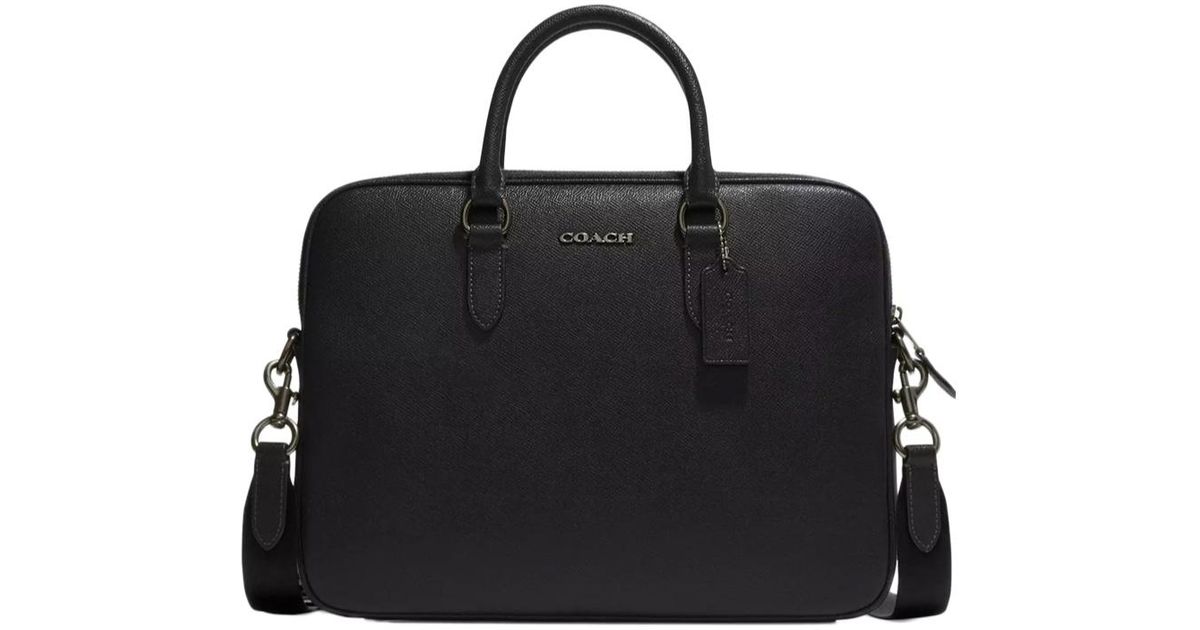 COACH Briefcase With Handle in Black for Men | Lyst
