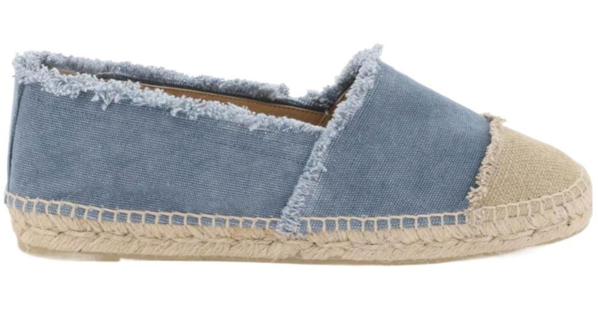 Castañer Kampala Shoes With Linen Soles in Blue | Lyst