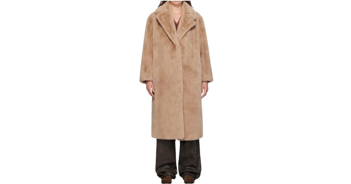 Stand Studio Marla Coat in Natural | Lyst