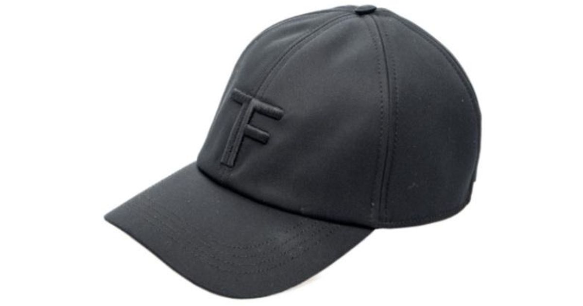 Tom Ford Logo Cap in Gray for Men | Lyst