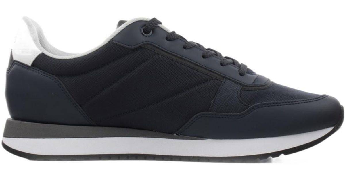 BOSS Embossed Sneakers in Blue for Men | Lyst