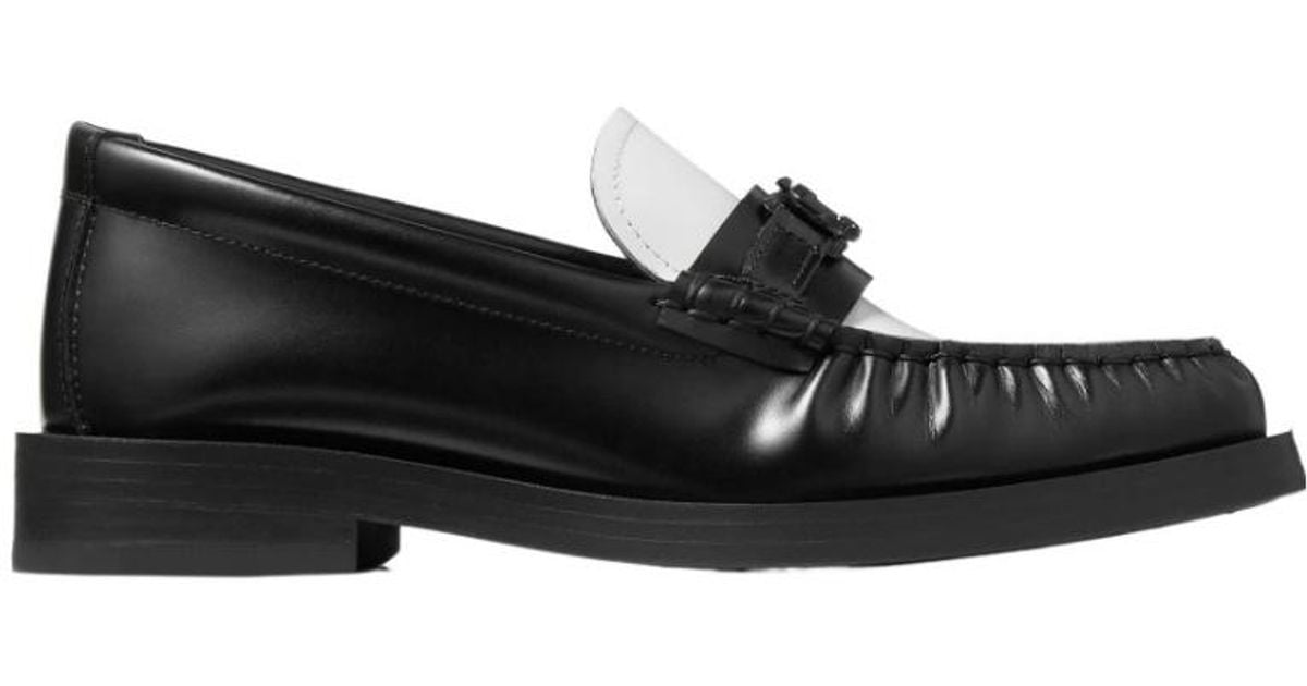 Jimmy Choo Addie Pleated Details Love Shoes in Black | Lyst