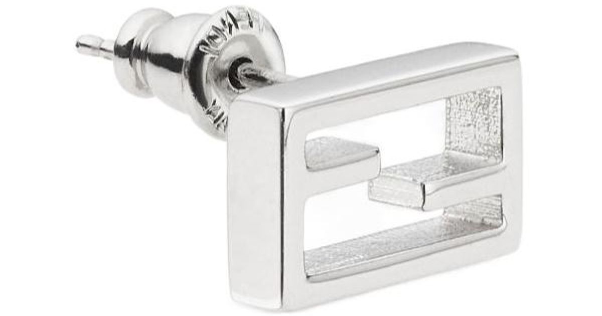 Fendi Colored Earring in White for Men | Lyst