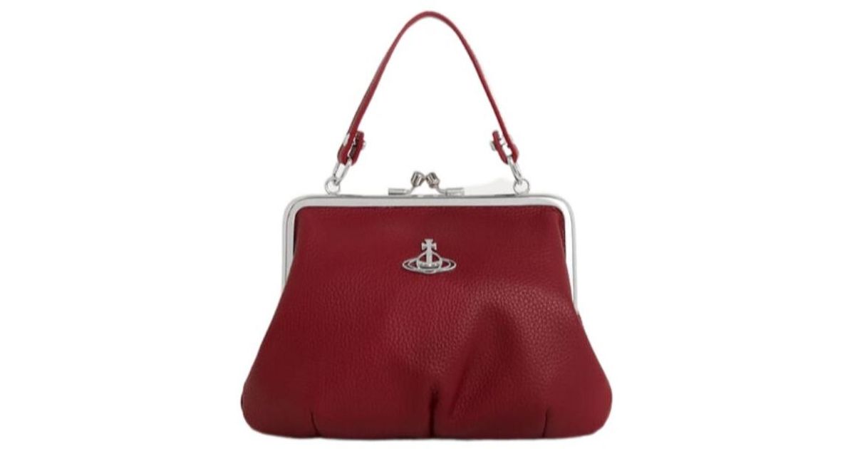 Vivienne Westwood Granny Orb-Plaque Crossbody Bag in Red | Lyst