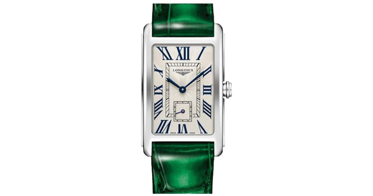 Longines Advanced Watch With Logo in Green for Men | Lyst
