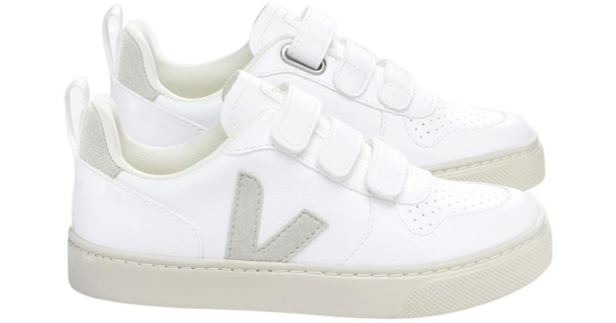 Veja V 10 Cwl Touch-Strap Sneakers in White | Lyst