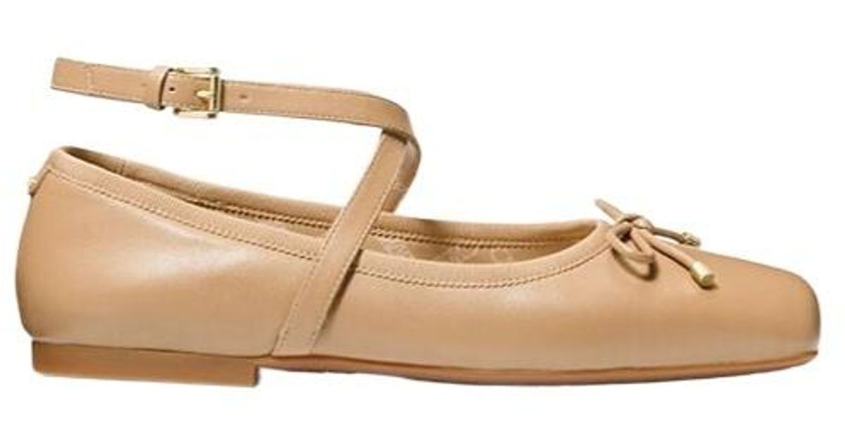 Michael Kors Collette Ballet Shoes in Natural | Lyst