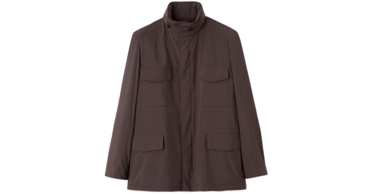 Loro Piana Traveller Field Jacket in Brown for Men | Lyst