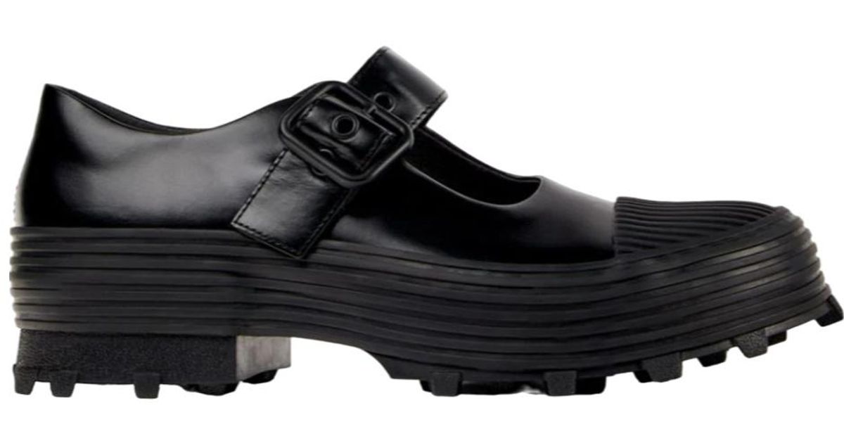 Camper Logo Loafers in Black | Lyst