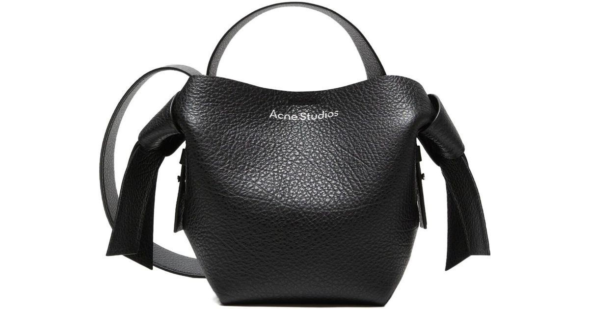 Acne Studios Mini Musubi Shoulder Bag in Black | Lyst