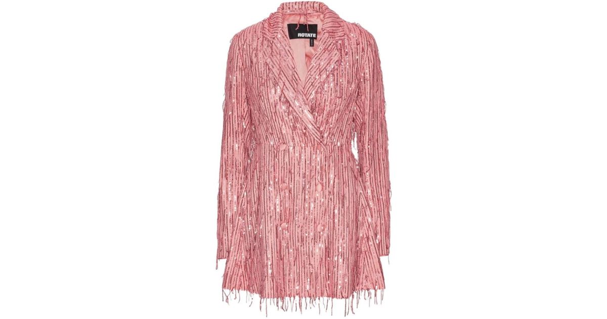 ROTATE BIRGER CHRISTENSEN Sequinned Blazer Dress in Pink | Lyst
