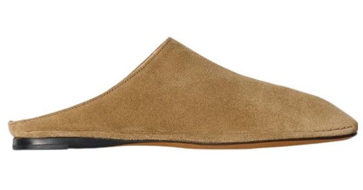 The Row Piper Slide in Brown | Lyst