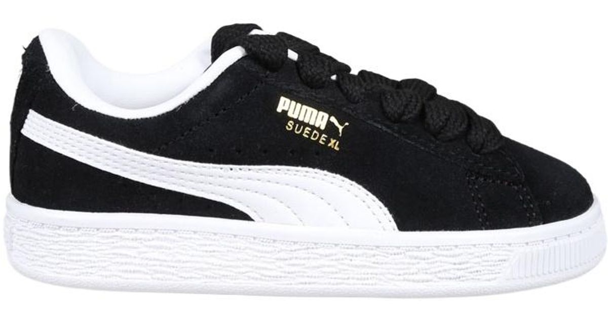 PUMA Xl Suede Sneakers in Black | Lyst