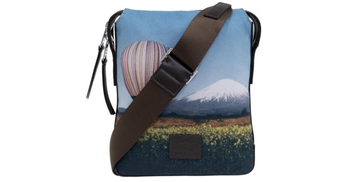 Paul Smith Pattern Shoulder Bag in Blue for Men | Lyst