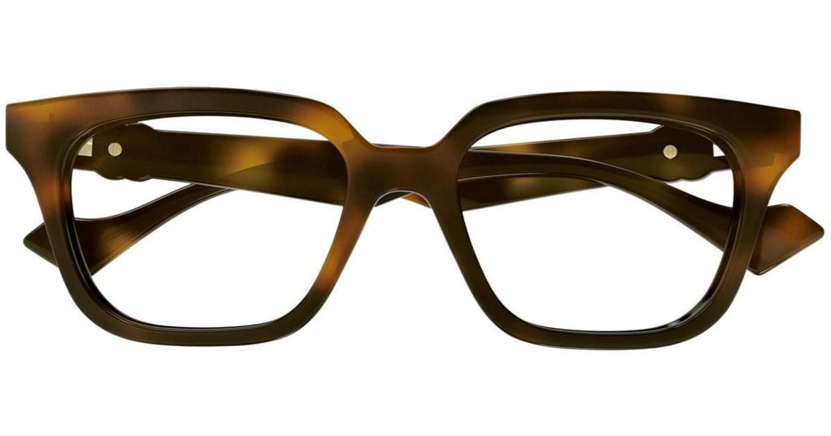 Gucci Eyewear Square Frame Glasses in White | Lyst UK