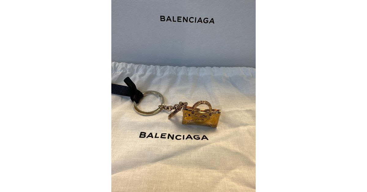 Balenciaga Chain Key Chain in Blue | Lyst