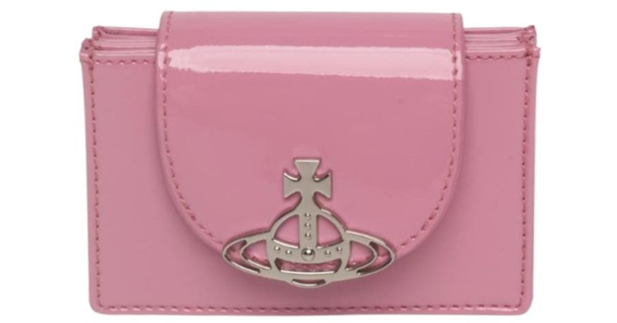 Vivienne Westwood Flip Card Holder in Pink | Lyst