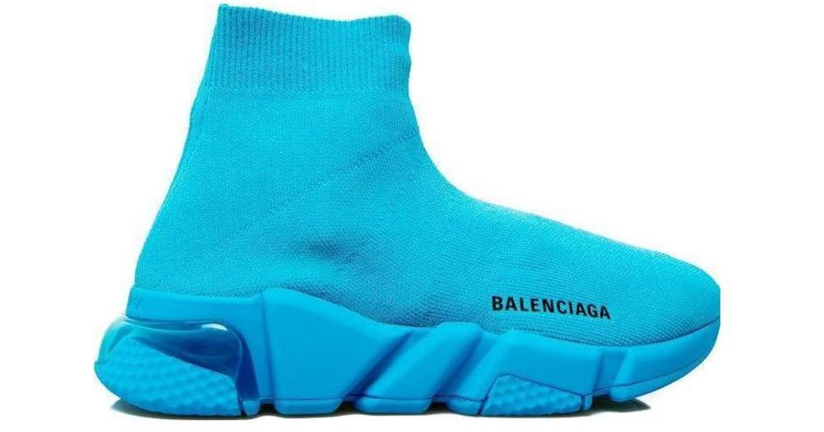 Balenciaga Speed Sneakers in Blue | Lyst