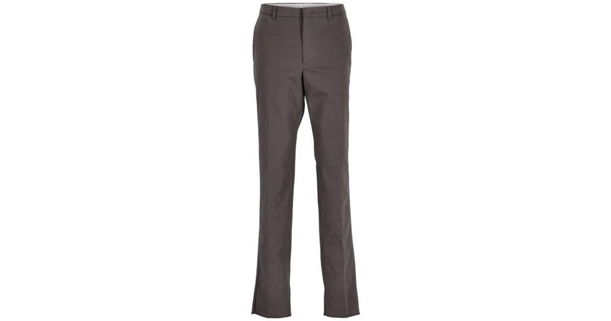 Loro Piana Casual Pants With Belt Loops in Gray for Men | Lyst