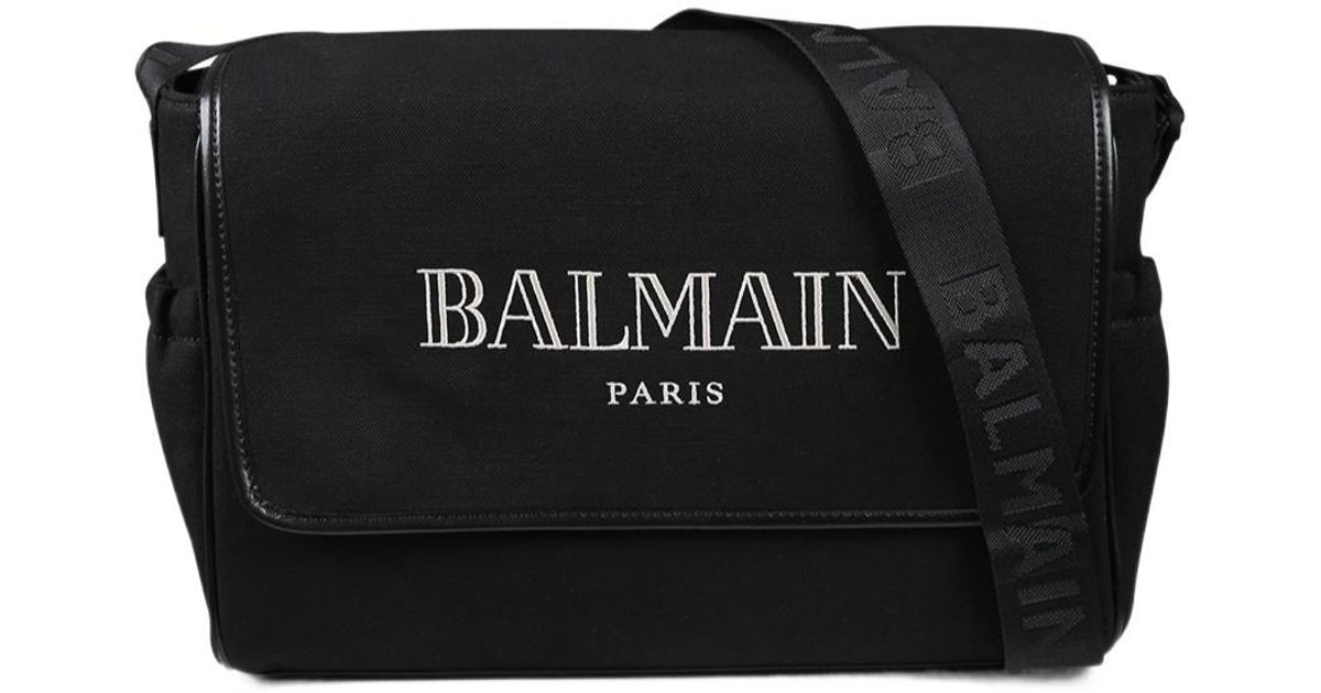 Balmain Flip Bag in Black | Lyst