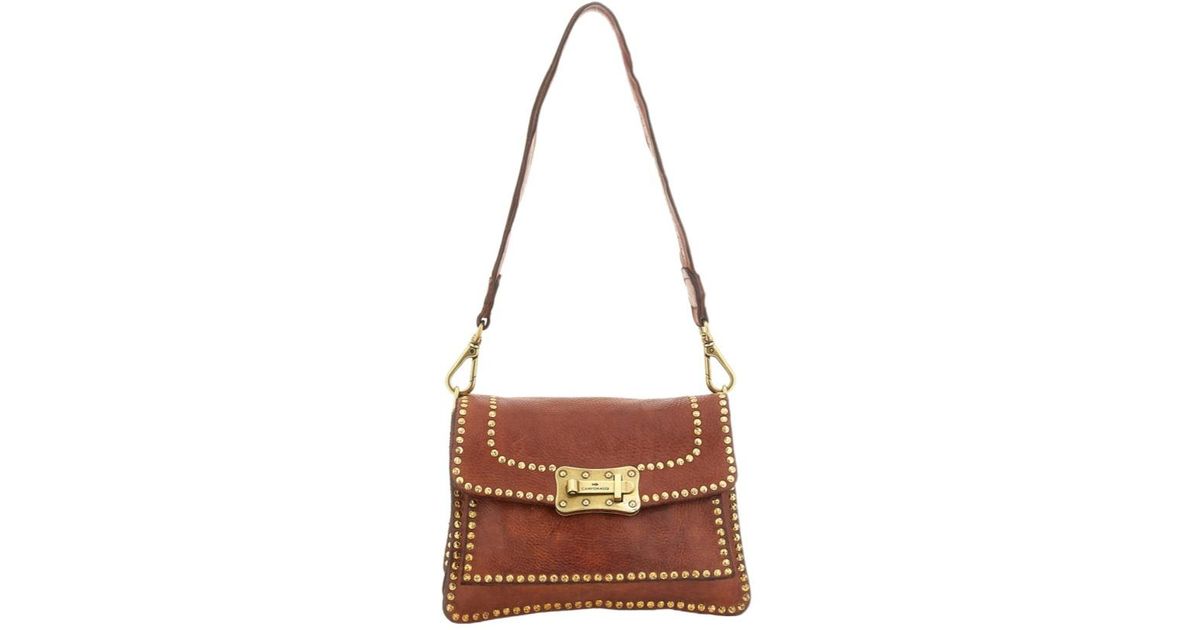 Campomaggi Embellished Shoulder Bag in Brown | Lyst