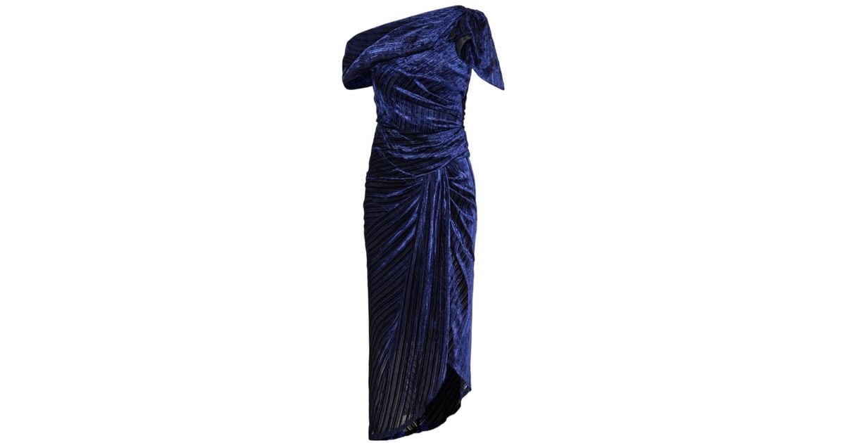 Isabel Marant Cyane Asymmetric Dress in Blue | Lyst