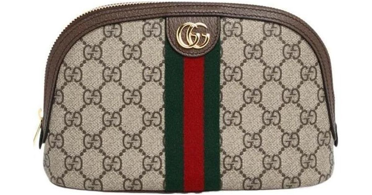 Gucci Large Ophidia Cosmetic Case in Brown | Lyst