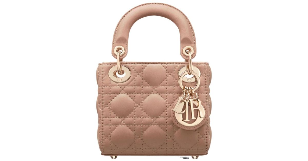 Dior Mini Logo Shoulder Bag in Pink | Lyst