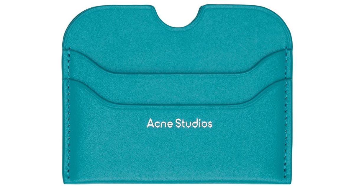 Acne Studios Logo Letter Card Pack in Blue for Men | Lyst