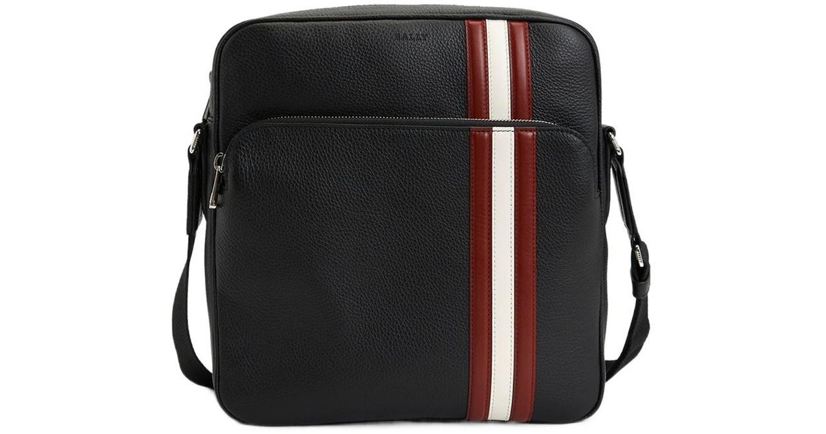 Bally Zippered Shoulder Bag in Black for Men | Lyst