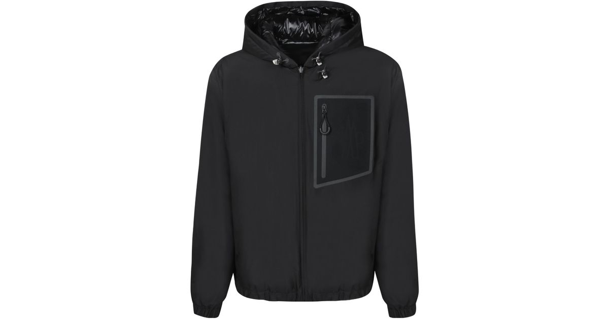 Moncler Double-Sided Cotton Jacket in Black for Men | Lyst