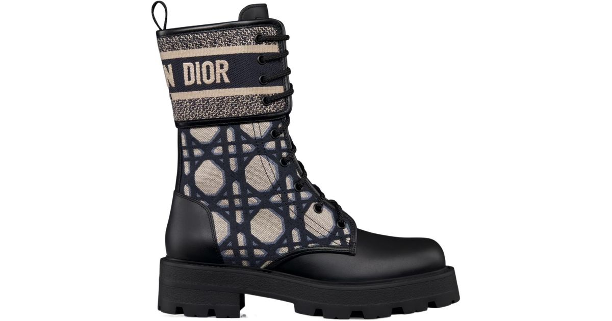 Dior D-Major Ankle Boot in Black | Lyst
