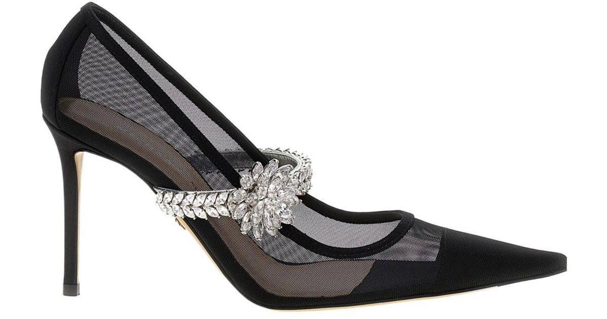 Mach & Mach 90Mm Mesh Pumps in Black | Lyst