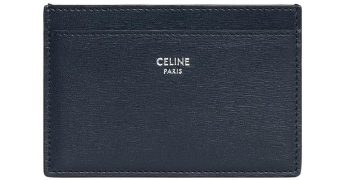 Celine Logo Letter Card Bag in Blue for Men | Lyst
