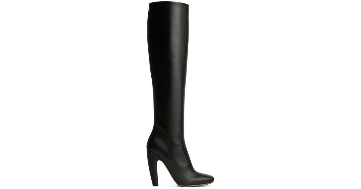 Bottega Veneta Canalazzo High Boots in Black | Lyst