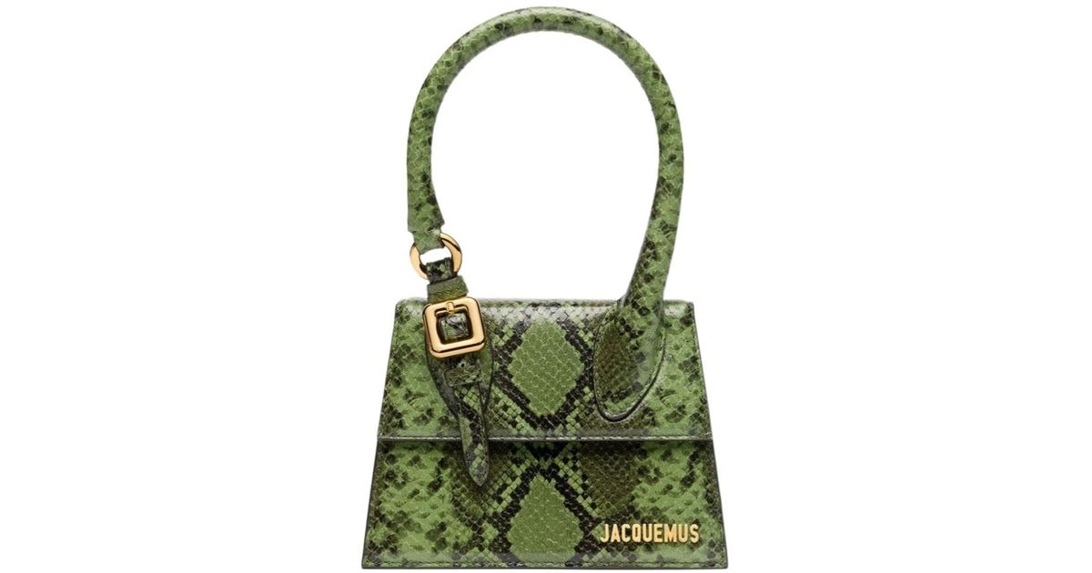 Jacquemus Le Chiquito Moyen Boucle Signature Buckled Handbag in Green ...