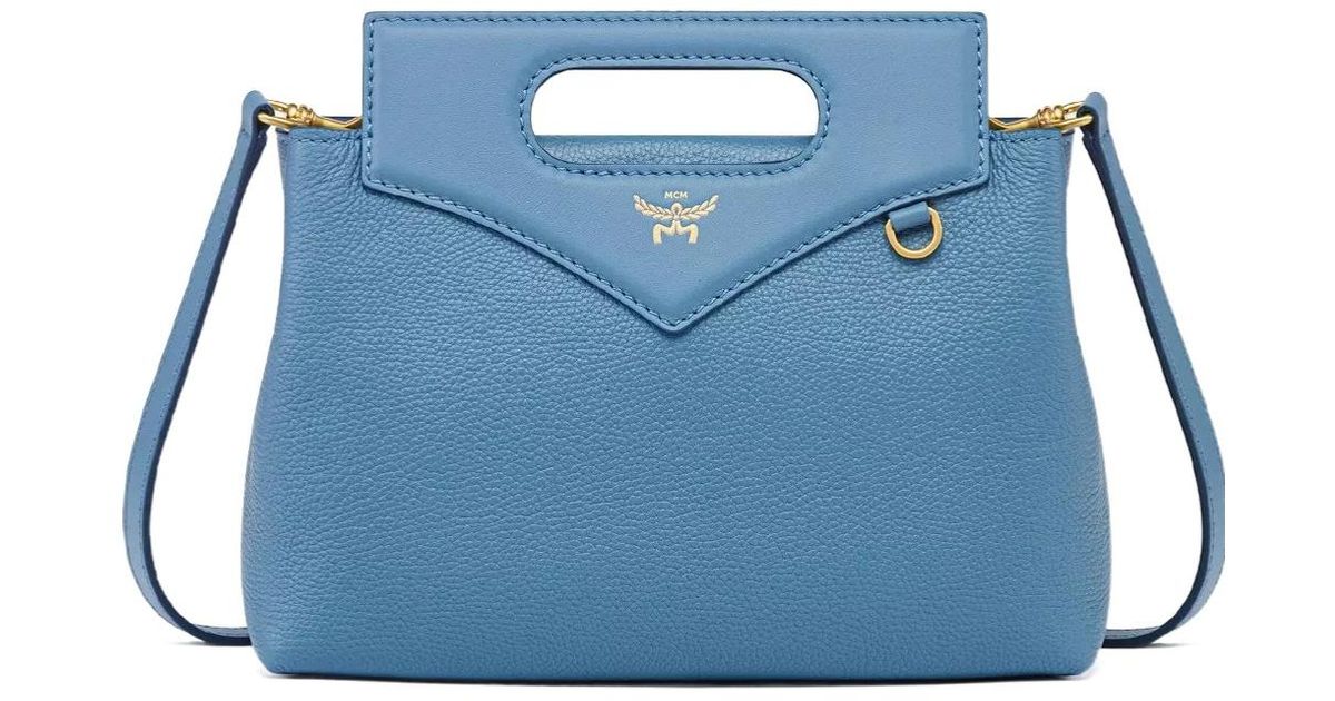 MCM Mini Diamond Crossbody Bag in Blue | Lyst