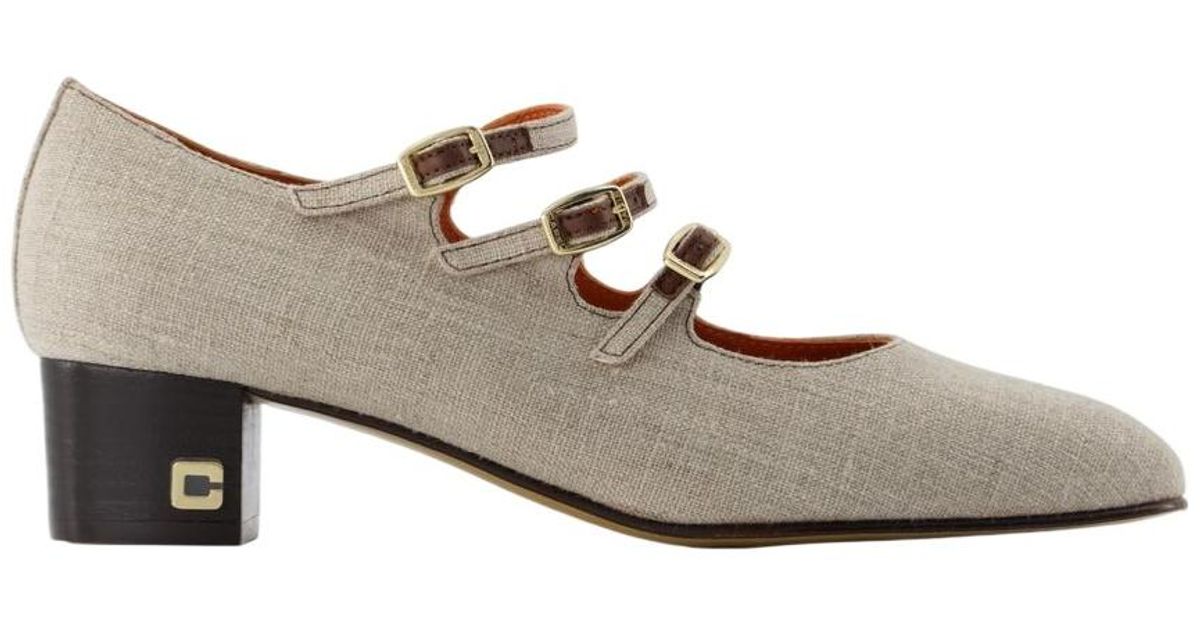 CAREL PARIS Carel Kina Buckled Pumps in White | Lyst