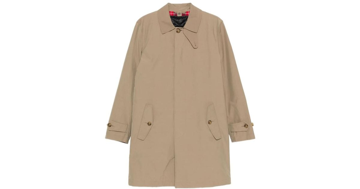 Baracuta G10 Detachable Collar Coat in Natural for Men | Lyst