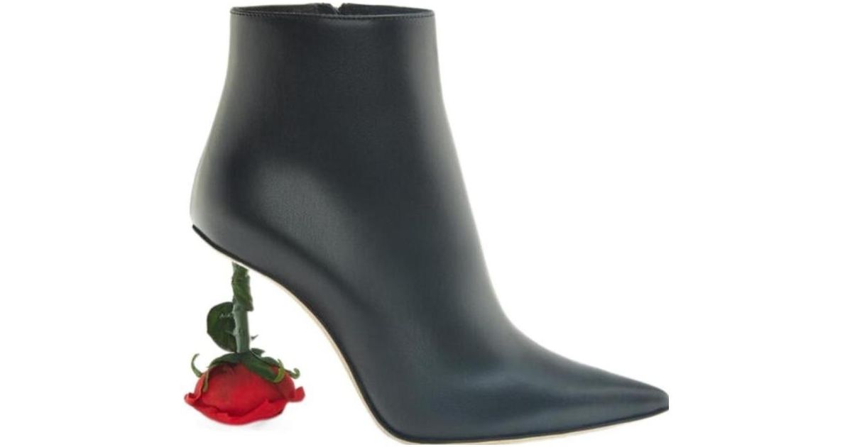 Loewe Rose Heel Boot in Black | Lyst