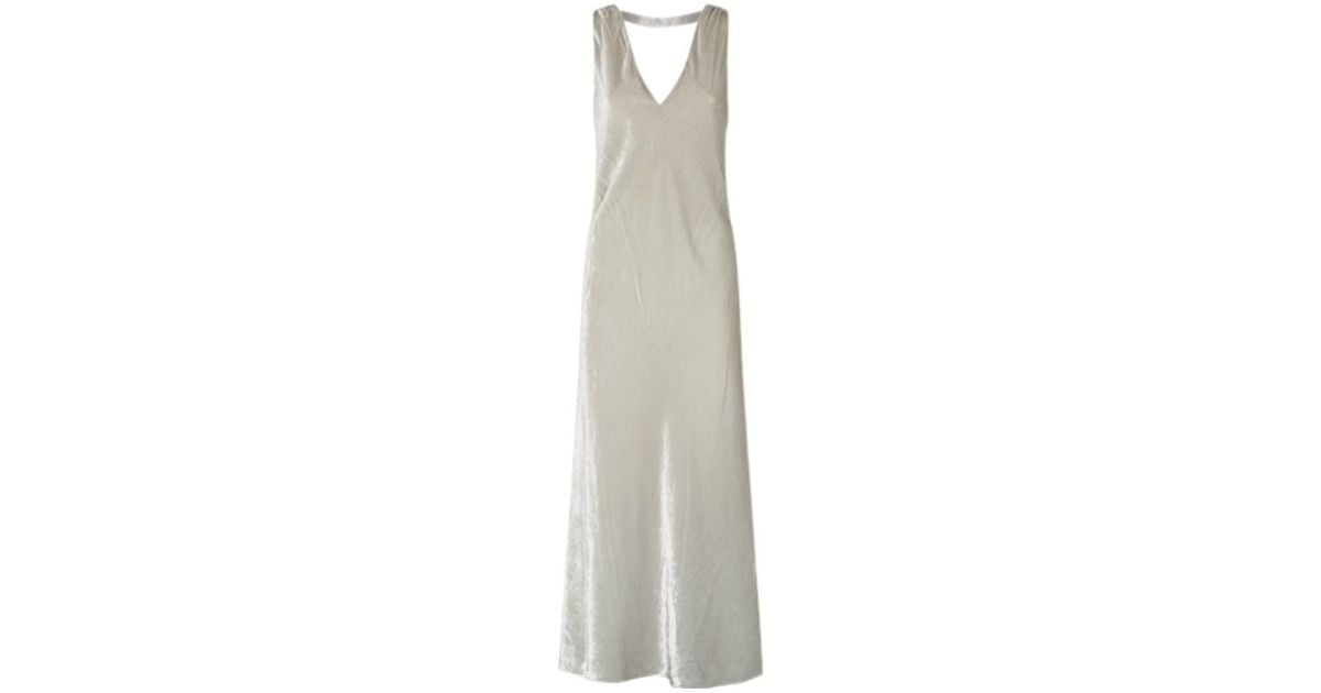 Vince Logo Dress in White | Lyst