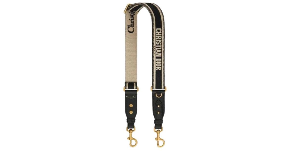 Dior Adjustable Shoulder Strap With Loop in White | Lyst