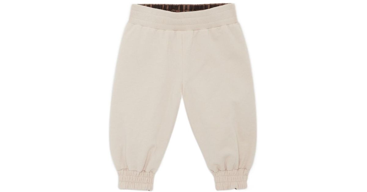Fendi Reversible Track Pants in Natural | Lyst